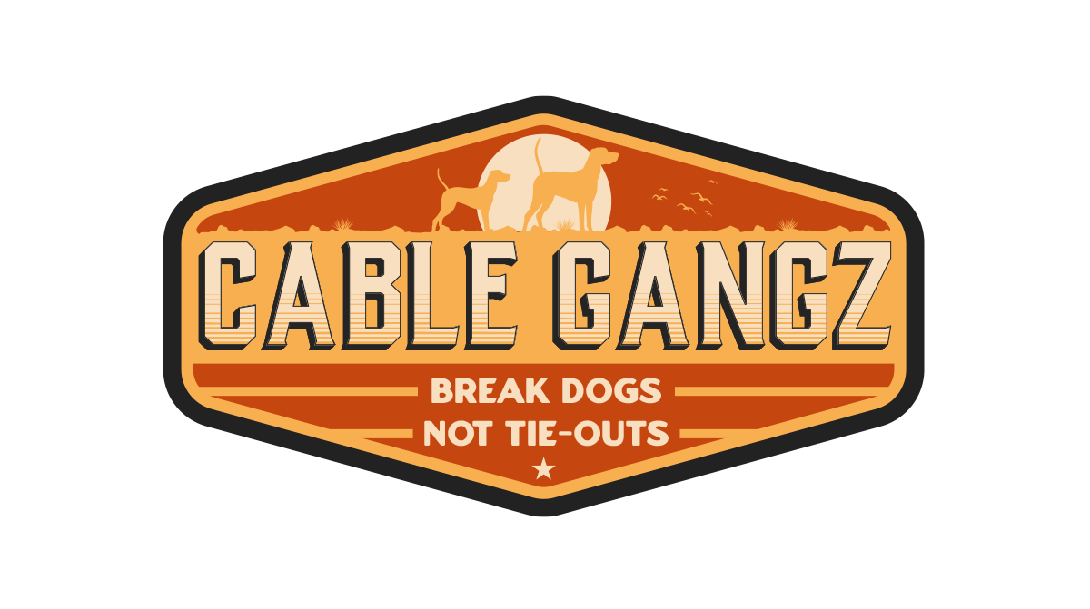 CABLE GANGZ - Cable gang tie out systems for hunting dogs – Cable Gangz